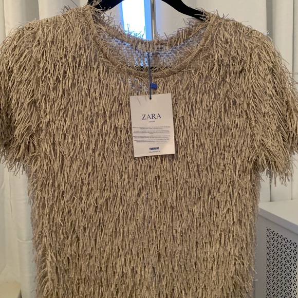 Zara | Tops | New Zara Fringe Top Size Small | Poshmark